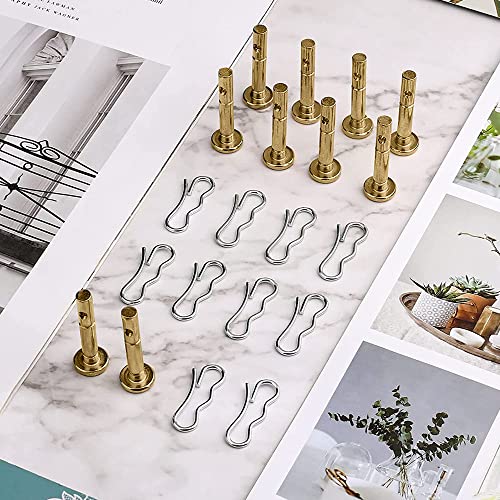 YESPURE 10Pcs Shear Pins and Cotter Pins Fit for Craftsman Troy Bilt Snowblower Snow Throwers and Lawn Tractors - Shear Pins 10pcs and Cotter Pins.