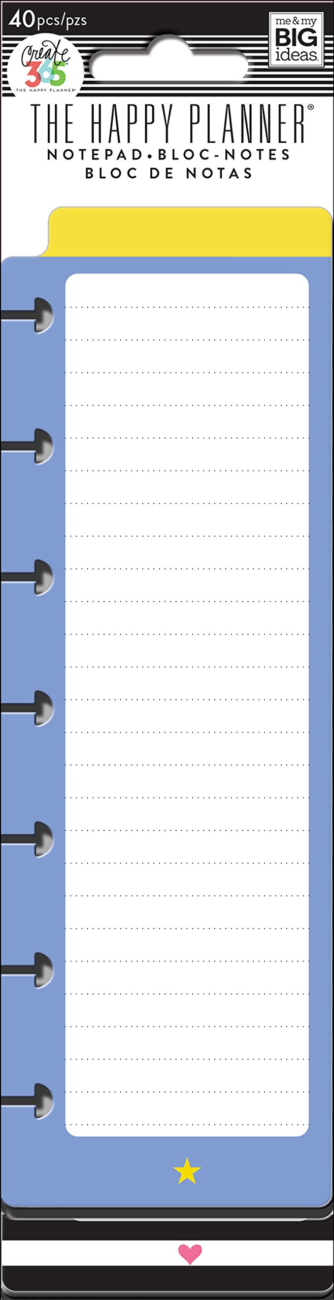 me & my BIG ideas Create 365 The Happy Planner Star and Heart Note Pad