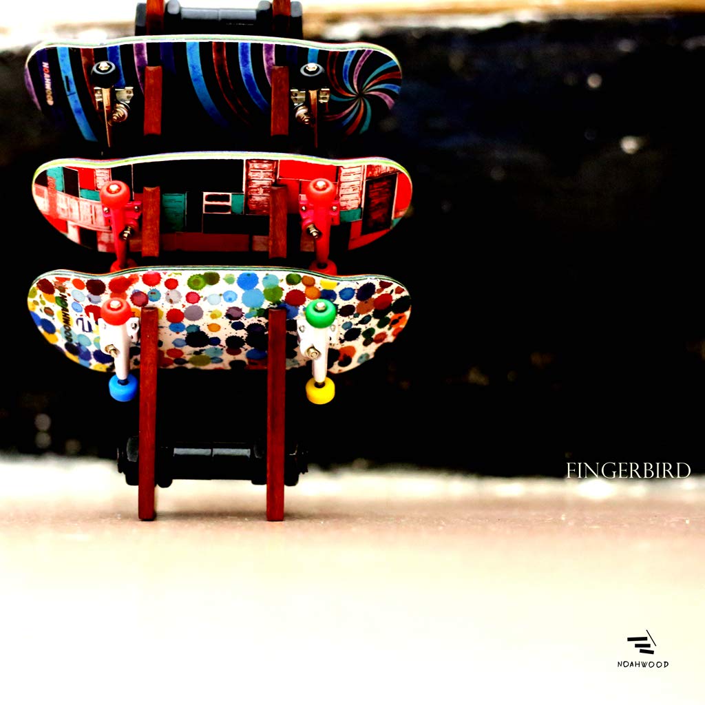 NOAHWOO 8.0 Fingerboards Deck+ Trucks + 3.0 Wheels(100mm x 34mm Deck) Completed 8.1