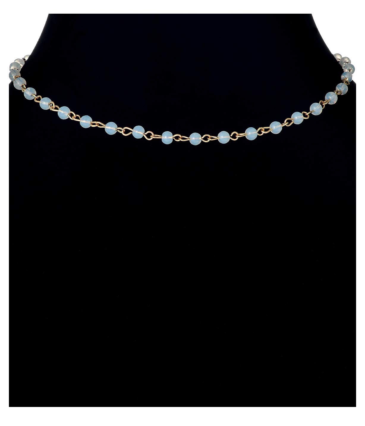 Ofeiyaa 12pcs Chain Gold Bead Necklace Coin Moon Star Pearl Pendant Chain Choker Multilayer Necklace Leather Cord Set for Women Men Gold Adjustable