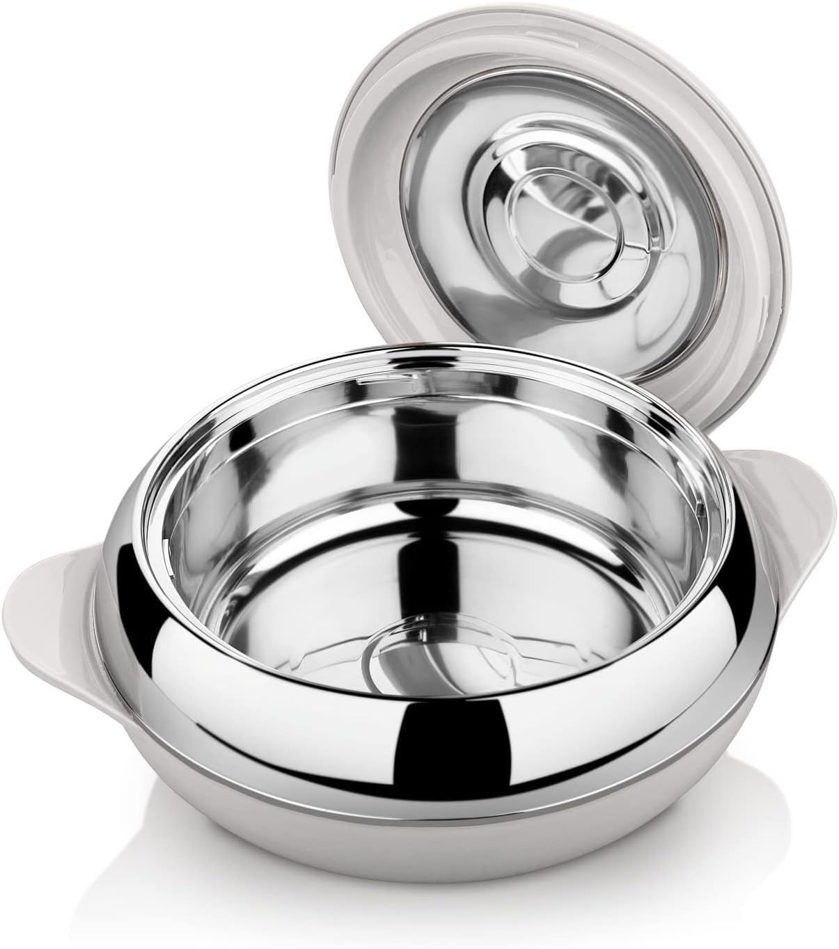 Tmvel Crescent Insulated Casserole Hot Pot - Insulated Serving Bowl With Lid - Food Warmer - 3 pcs Set 2.5 L / 3.5 L / 5 L
