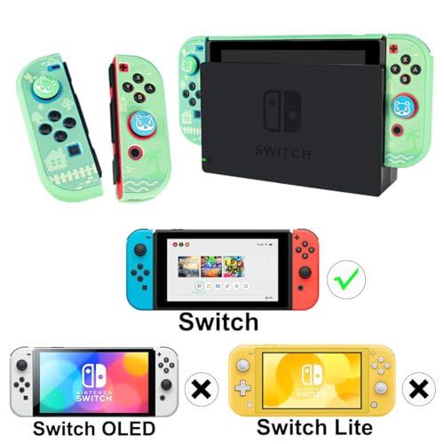 Protective Case Compatible with Nintendo Switch, Switch Case Cute Animal Theme Crossing Design Switch Protective Cover Switch Skins Cases for Girls Boys Switch Game Accessories