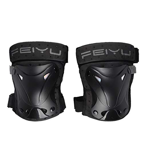 Protective Gear Set 6 in 1 Adults Teens Kids Knee Elbow Pads Wrist Guards for Skateboarding Riding Cycling Scooter Rollerblading Roller Skating