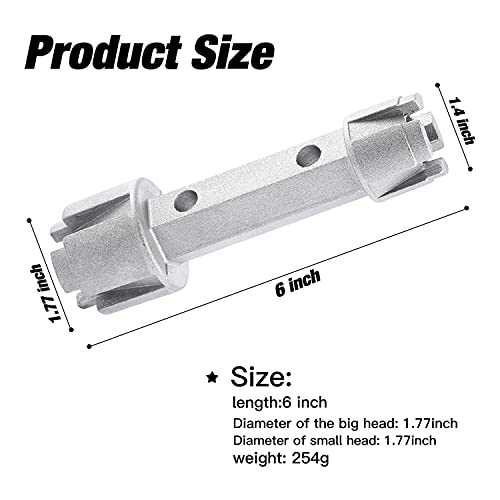 WMAZtool Tub Drain Remover Wrench - Use to Install and Remove Most Bath and Shower Drains and Closet Spuds Square Plastic Toilet Seat Nuts
