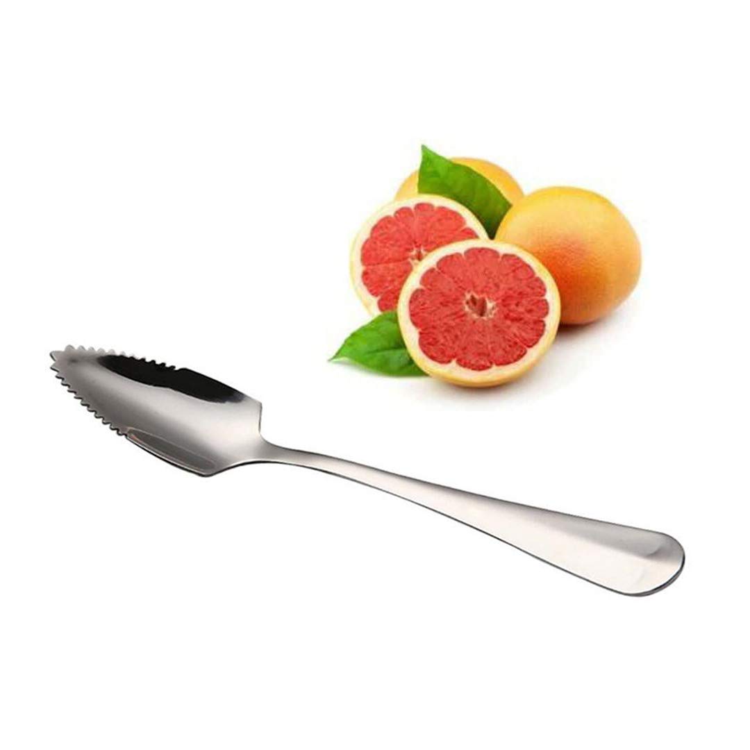 Stainless Steel Grapefruit Spoons, Jagged Grapefruit Spoon, Suitable for Citrus Fruits, Kiwi, Salads and Desserts, Set of 6…