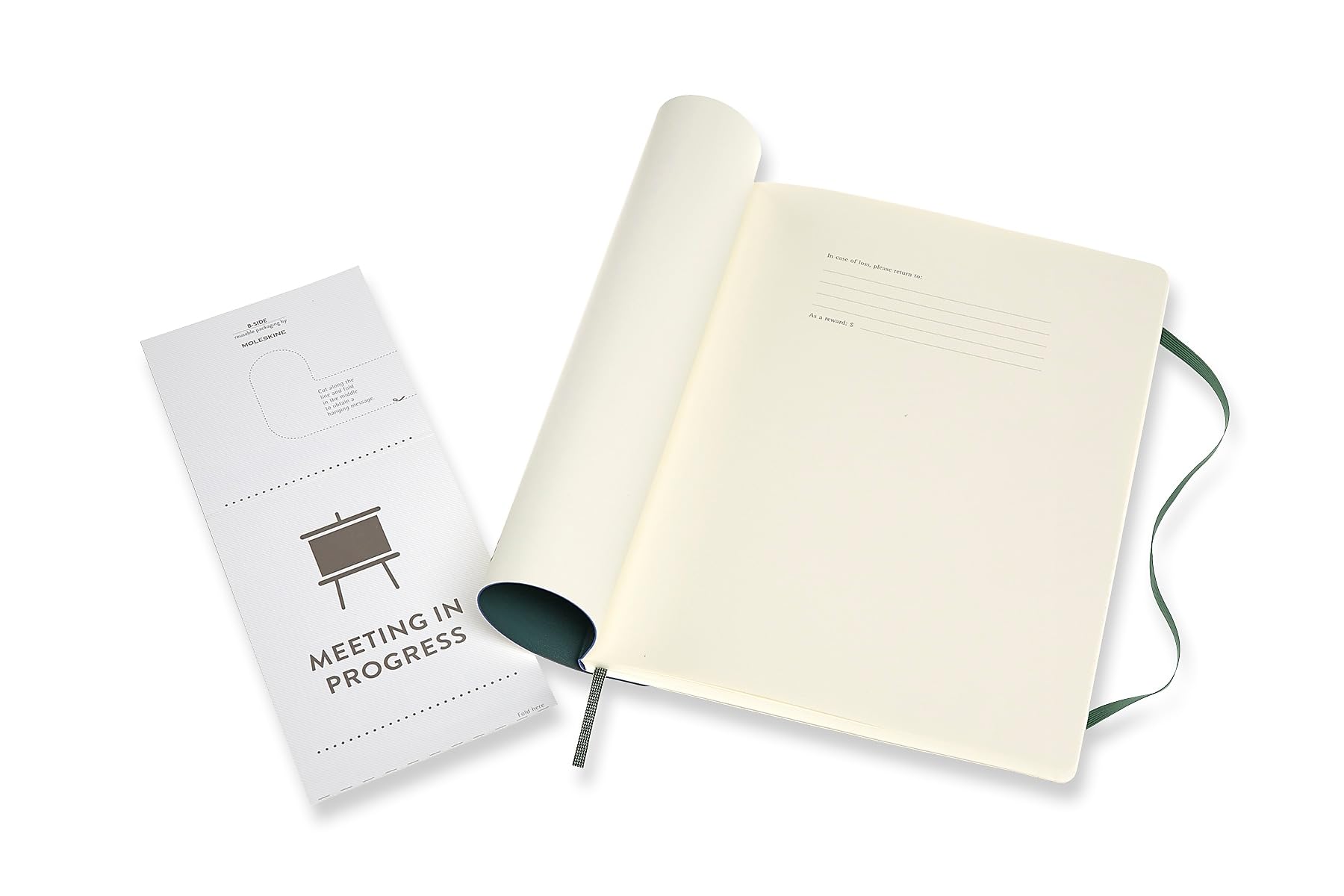 Moleskine PRO Notebook, Soft Cover, XL (7.5" x 9.5") Professional Project Planning, Forest Green, 192 Pages