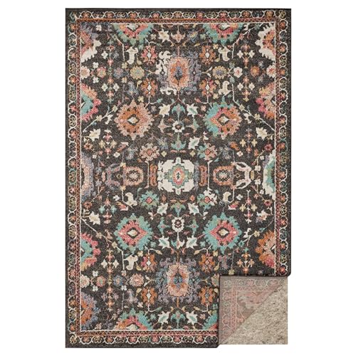 Mohawk Home 8' x 10' Non Slip Rug Pad Gripper 1/2 Thick Dual Surface Felt + Rubber Gripper - Safe for All Floors