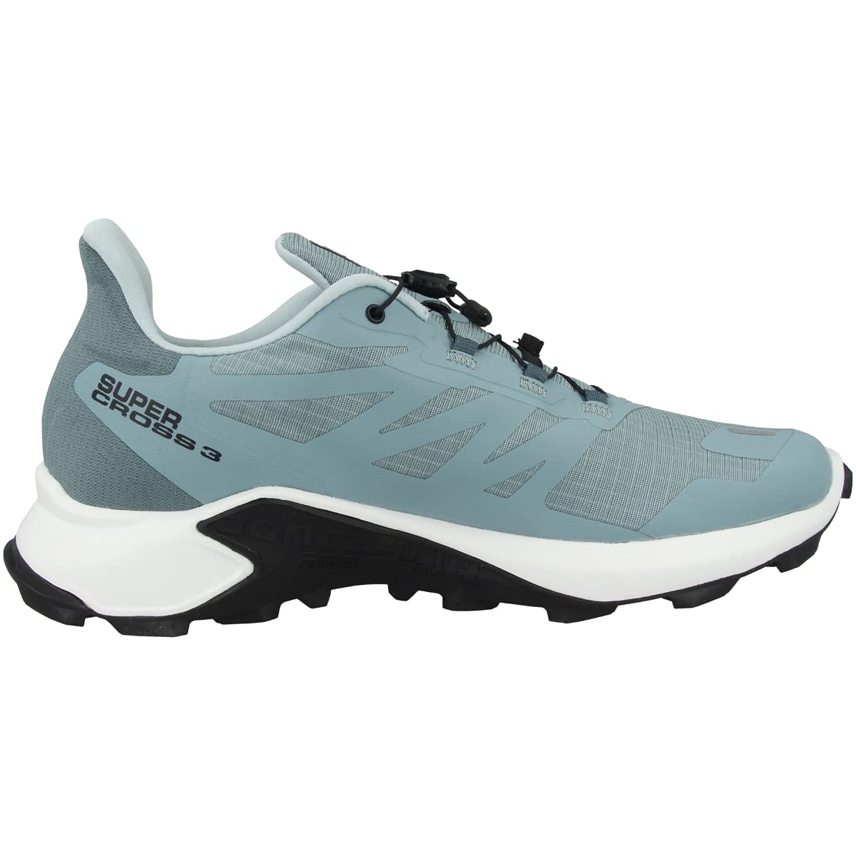 Salomon Supercross 3 Trail Running Shoes for Women, Delphinium Blue/White/Bluestone, 9.5