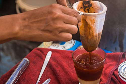 Thai Tea Filter (3 Inches) Reusable Traditional Thai style, Coffee/Tea Strainer, Cloth Tea Filter, Muslin Cloth Strainer, Made in Thailand