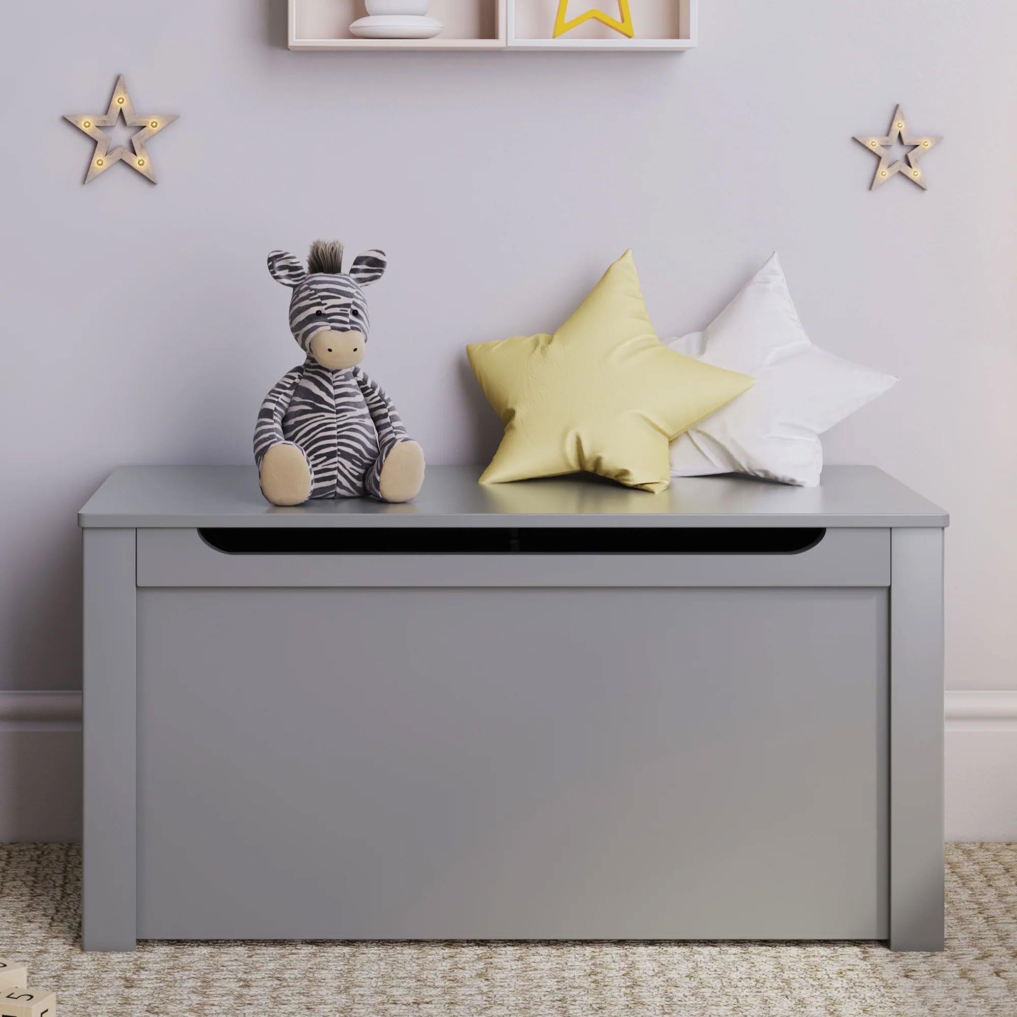 Sturdis Premium Quality Wooden Toy Box - White: Organize and Store Your Child's Toys in Style!