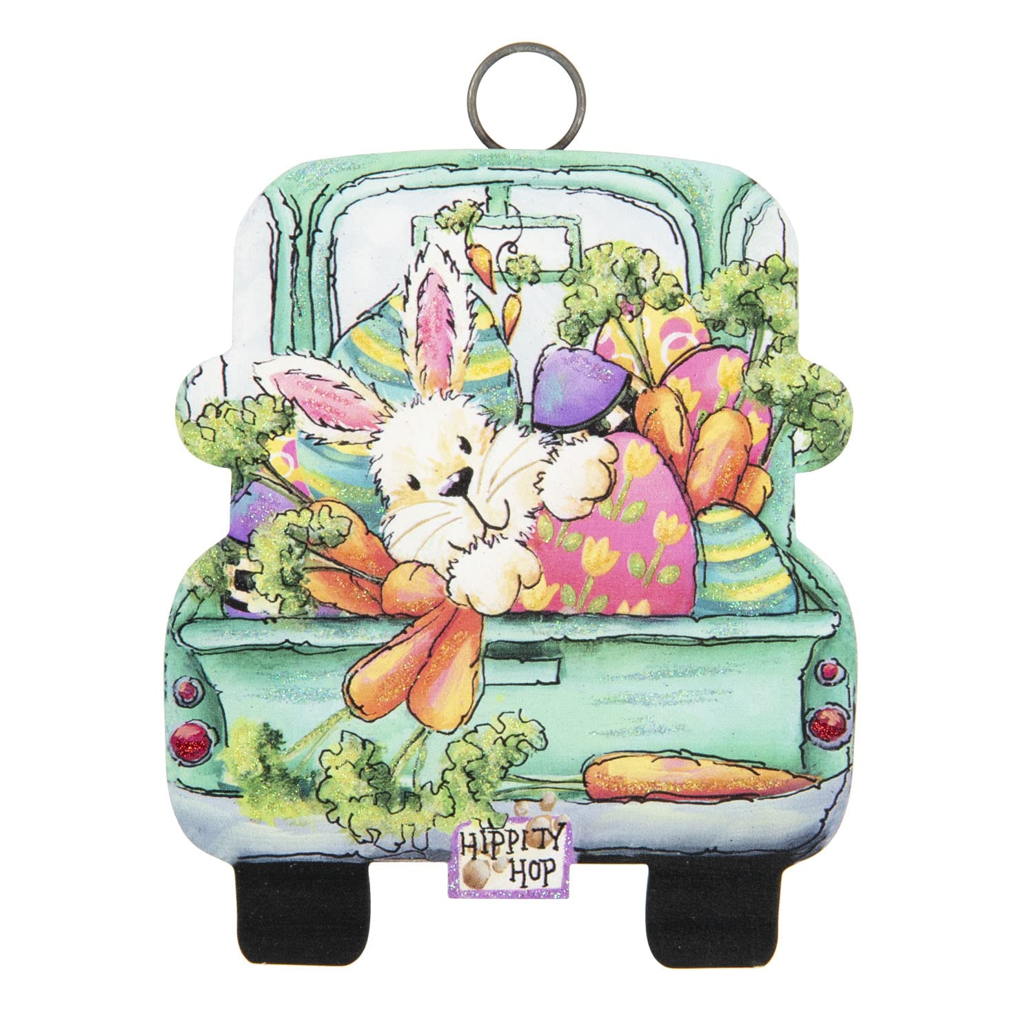 The Round Top Collection - Hippity Hop Truck Charm - Metal