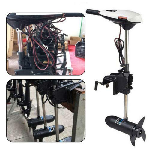 RANZHIX Trolling Motor 12V 65 lbs Shaft Bow Mount Electric Trolling Motor with Propeller for Inflatable Boats Fishing Boat
