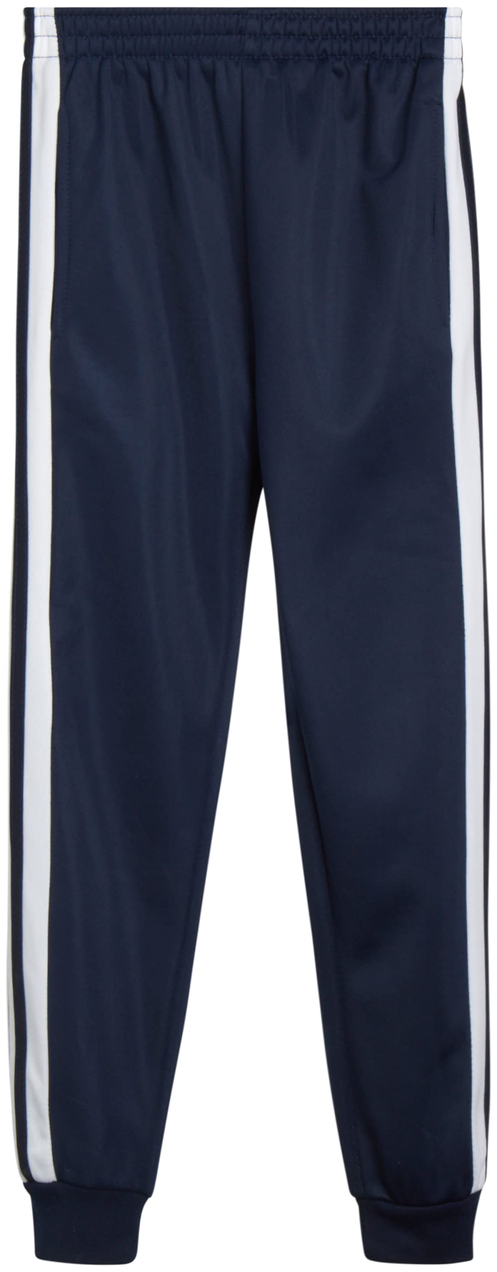 Quad Seven Boys' Sweatpants - 4 Pack Active Tricot Jogger Track Pants (Size: 4-18), Size 8-10, Navy/Black/Charcoal/Black Stripes