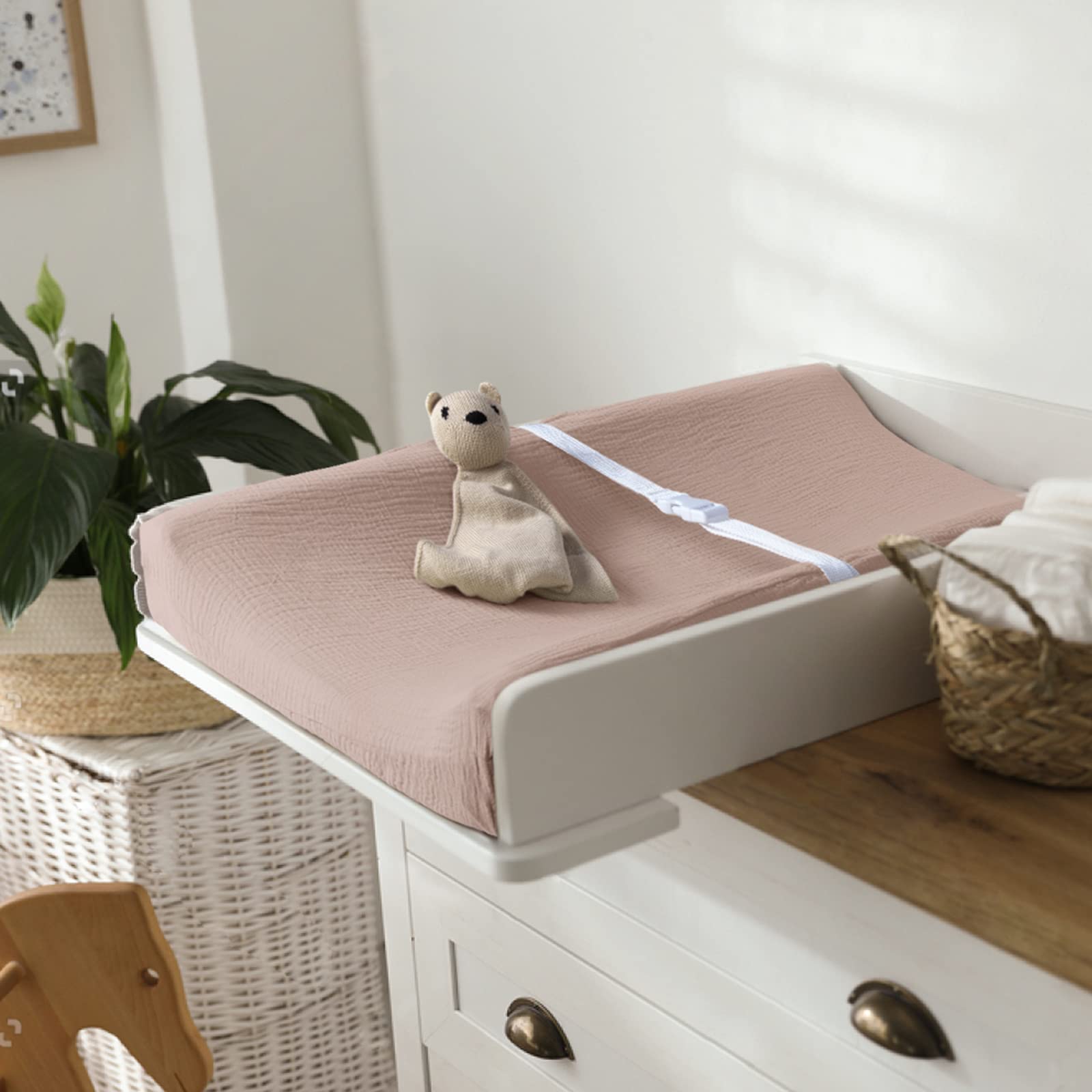 Muslin Changing Pad Covers & Muslin Bassinet Sheets