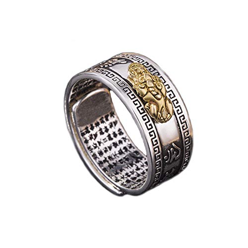 silver money Pi Xiu ring mascot Do old jewelry Solicit wealth good luck