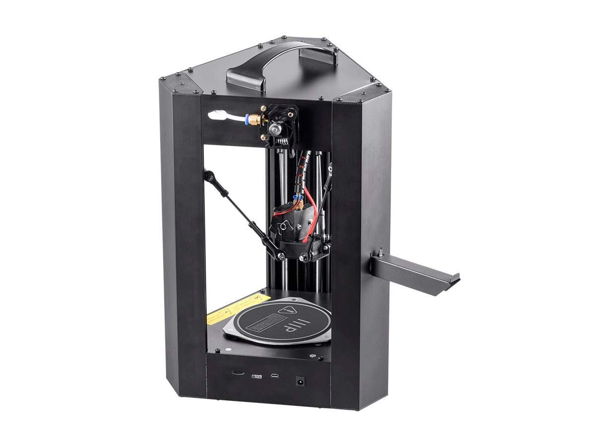 Monoprice Mini Delta v2 3D Printer (110 x 120mm) Heated Build Plate, PoloPrint Pro Wi-Fi, Auto Resume, Advanced Gcode Auto Leveling, Open Source, Works with PLA & ABS