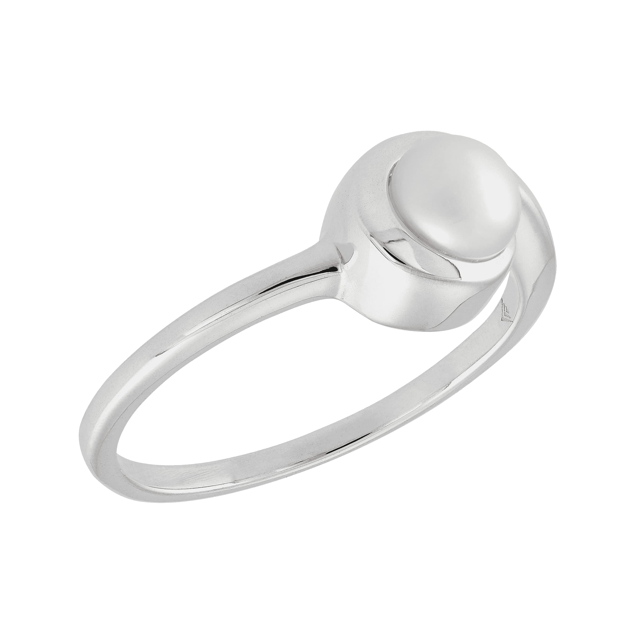 Silpada 'Another Trip Around the Sun' 5 mm Freshwater Cultured Pearl Ring in Sterling Silver, Size 9 Size 9