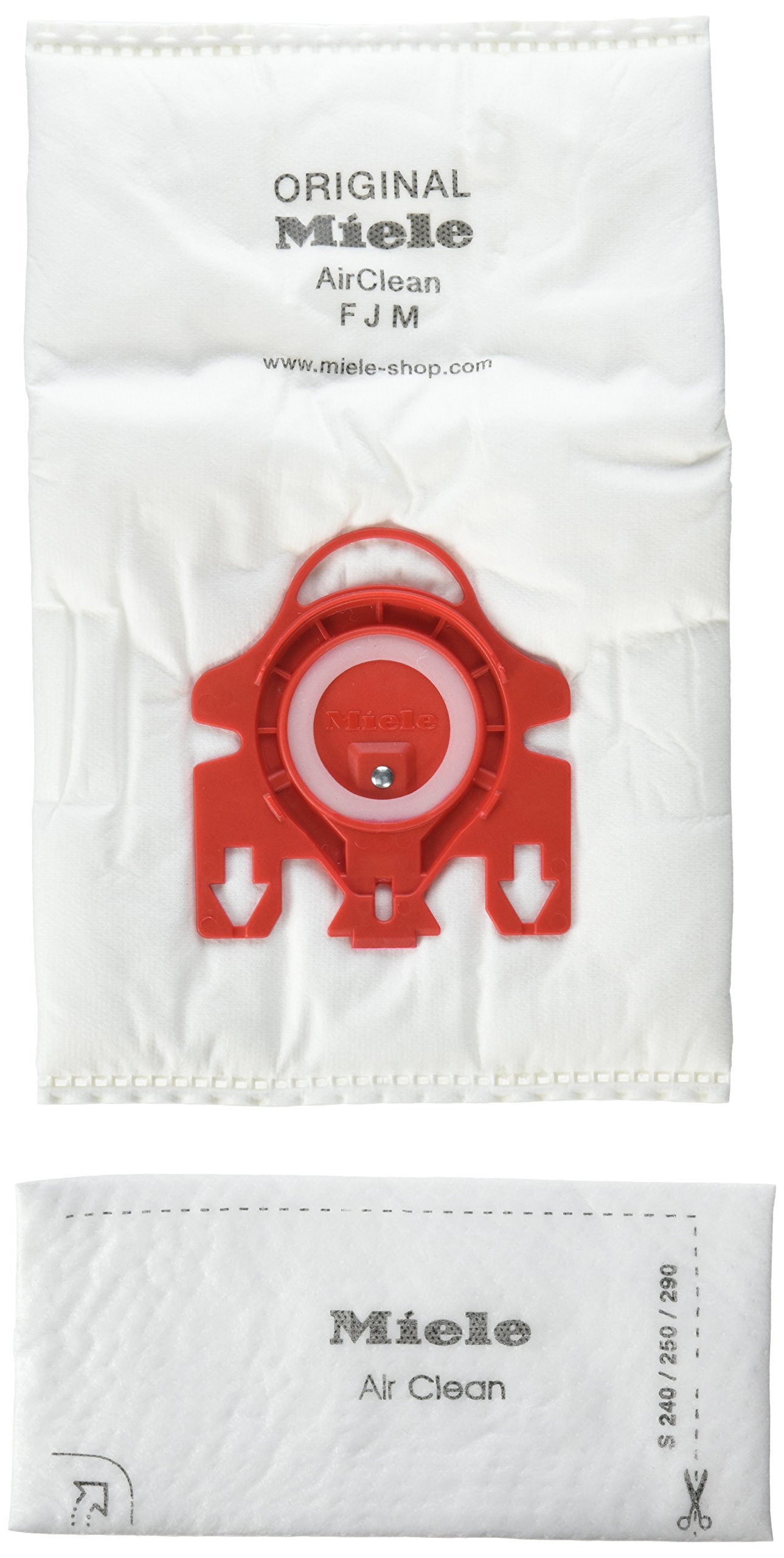 Miele AirClean 3D Efficiency Dust Bag, Type FJM, 8 Bags & 4 Filters
