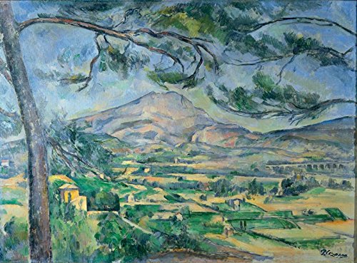 Mont Sainte-Victoire with Large Pine Tree - Paul Cezanne. Art Print Poster (30" x 22")