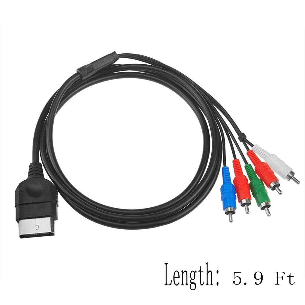 OBTANIM 5.9 ft AV Audio Video Cable HDTV High-Definition Component Cable for Xbox