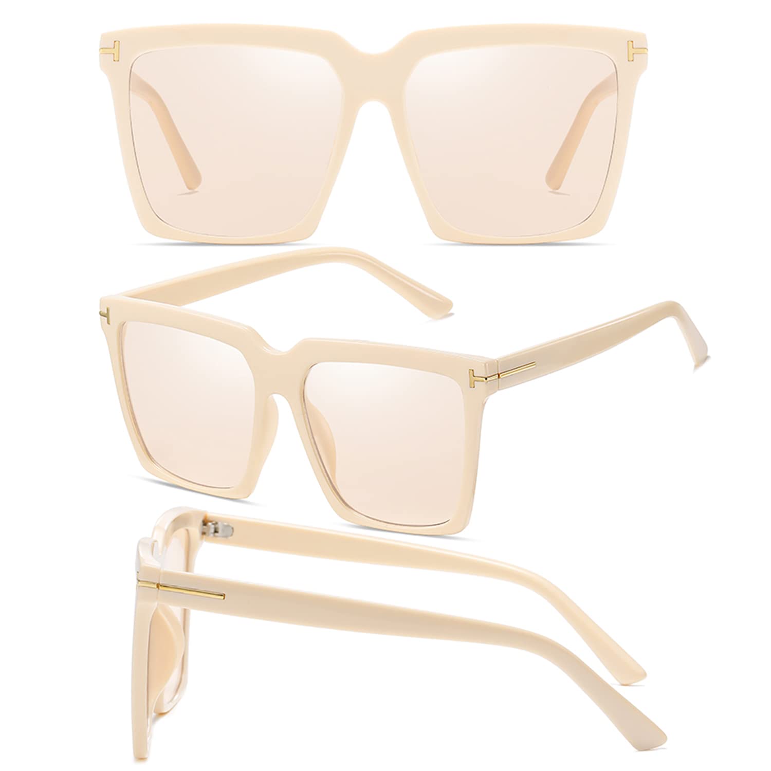Oversized Square Sunglasses Retro Big Shades Fashion Classic Shades Women Men UV400 Protection