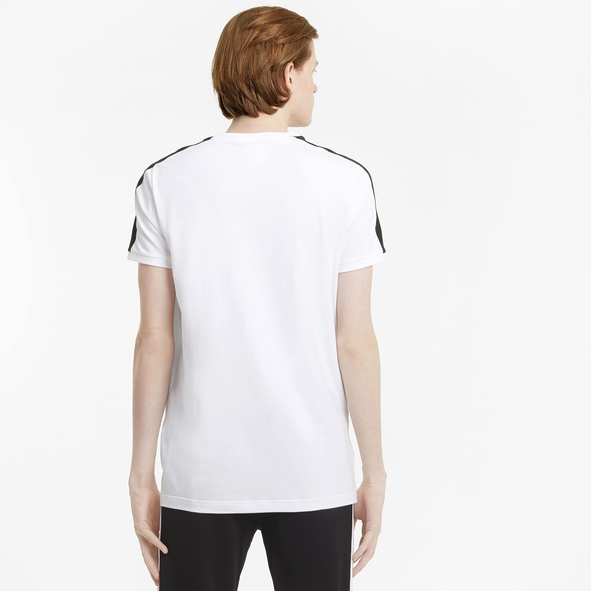 PUMA mens Iconic T7 Tee T Shirt, Puma White, X-Large US