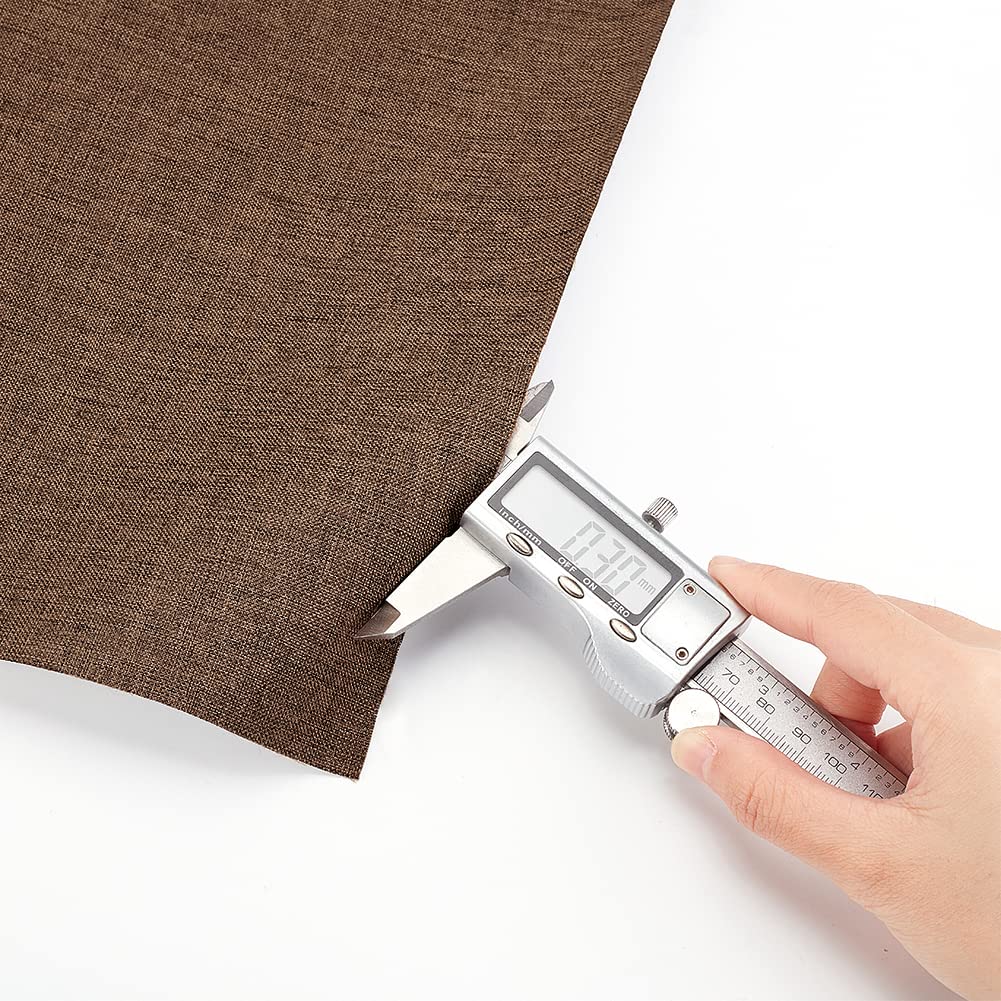 OLYCRAFT 39.4x16.9 Inch Brown Book Binding Cloth Bookcover Fabric Surface with Paper Backed Book Cloth Close-Weave Book Cloth for Book Binding Scrapbooking DIY Crafts