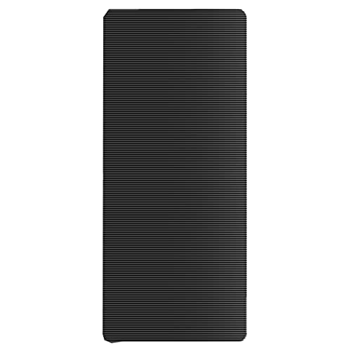 Thick Yoga Mat Fitness & Exercise Mat with Easy-Cinch Yoga Mat Carrier Strap, 72"L x 24"W x 2/5 Inch Thick (Black)