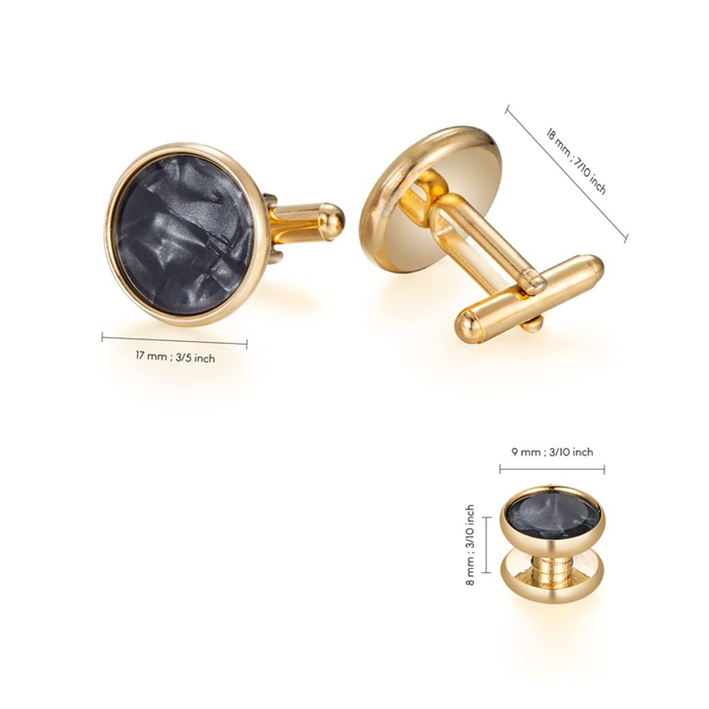 TREXD Man Shirt Cufflinks Cufflink Shirts Studs Button and Cufflinks for Mens Wedding Man Cuff Link Set Tie Clips