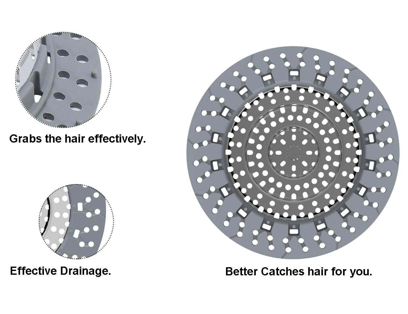 XAJOON Bathtub Drain Hair Catcher,Bathtub Protector Suitable for Bathroom Bathtub, Pop-Up Drains. (Patented Product)