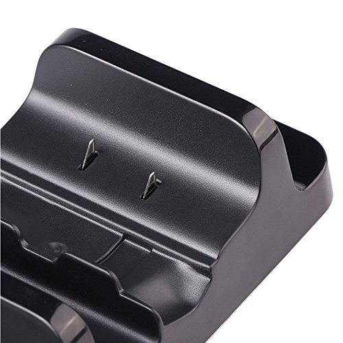 Megadream Dual Xbox One Controllers Charger Kit with USB Docking Cradle & 2x300mAh Rechargeable Battery Pack for Microsoft Xbox One, Xbox One Elite, Xbox One S & Xbox One X