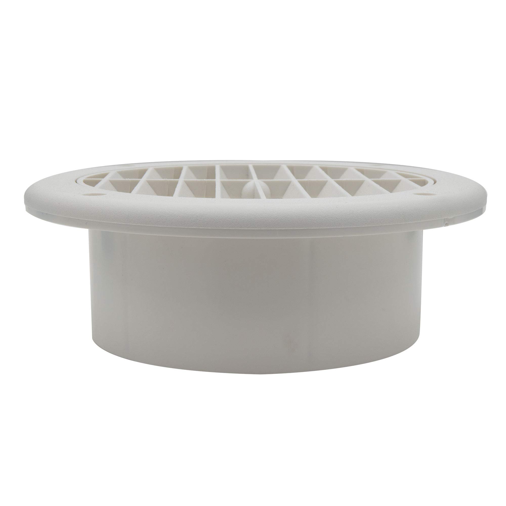 RecPro RV AC Vent 5" Side Vent | Optional Charcoal Filter | White | Camper AC Vent (5 Pack, No Charcoal Filter)