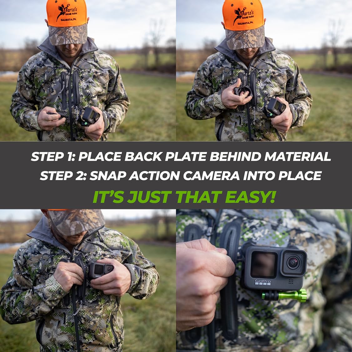 SNAP Mounts PRO – Magnetic Action Camera Helmet Mount for GoPro (Helmet, Biking, Drone, Skiing, Snorkeling and Car Mount)