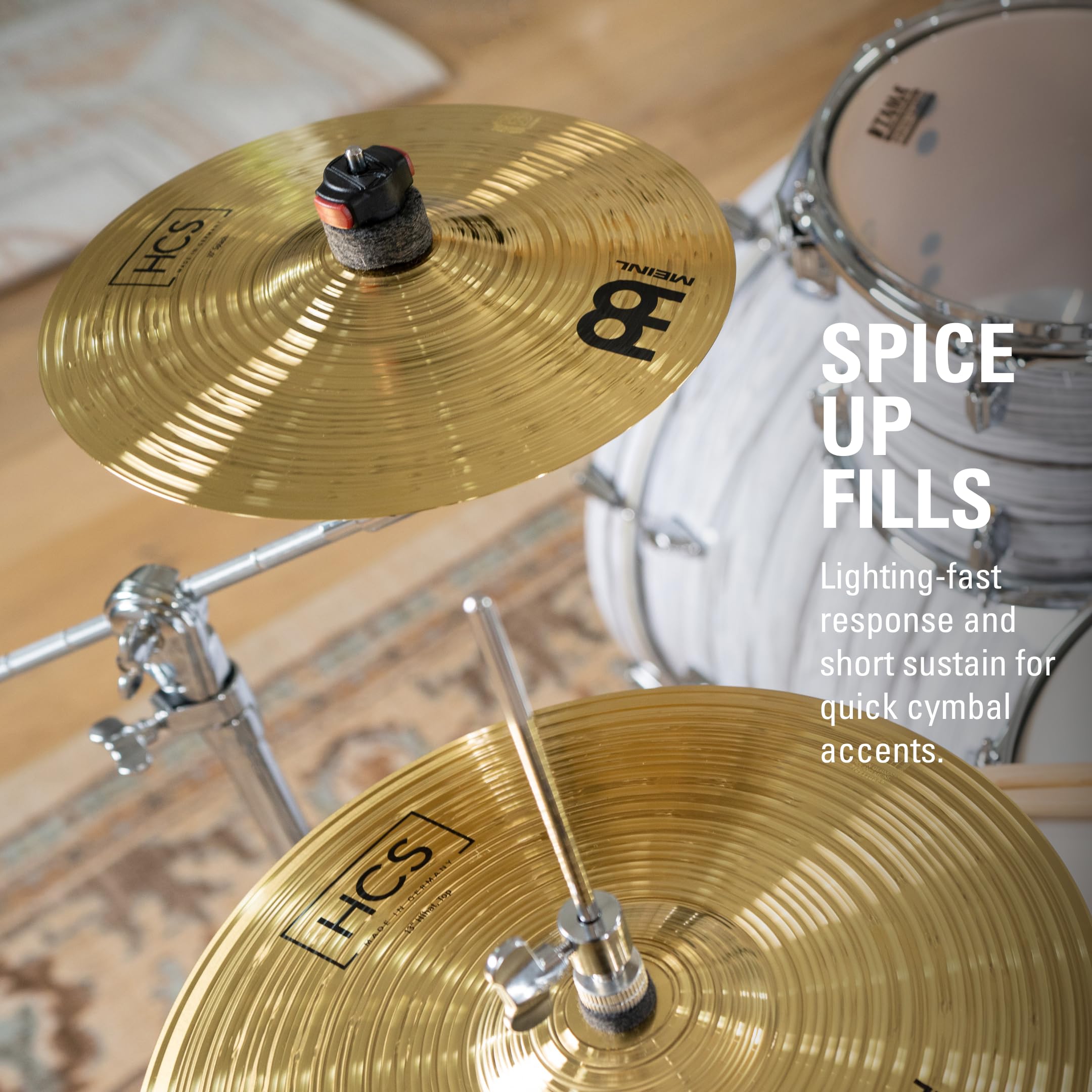Meinl Cymbals HCS 10" Splash Cymbal for Drum Set β Made in Germany β Traditional Medium Brass, 2-Year Warranty, (HCS10S)