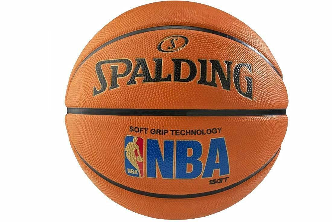 Spalding Logoman Basketball Match Ball Official Size 7 in/ Outdoor with Air Pump
