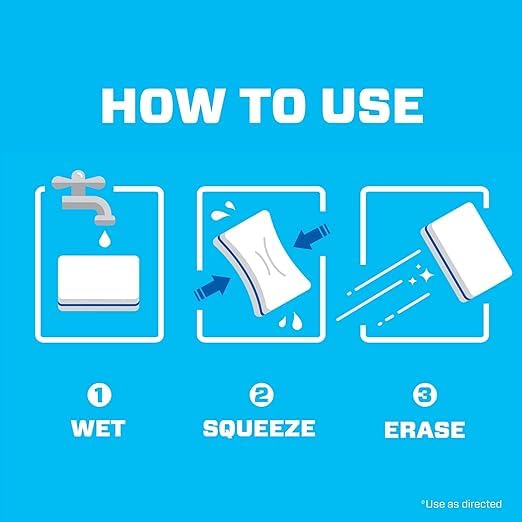 Mr. Clean Magic Eraser Kitchen with Dawn, Cleaning Pads with Durafoam, 2 Count