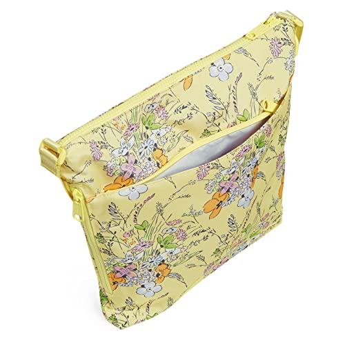 Vera Bradley Women's Recycled Lighten Up Reactive Hipster Crossbody Purse, Sunlit Garden, One Size