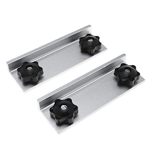 WoodWould Long Stop Kit with Knobs for 4 7 8 T Track System Woodworking Intersection Kit 2 Pack