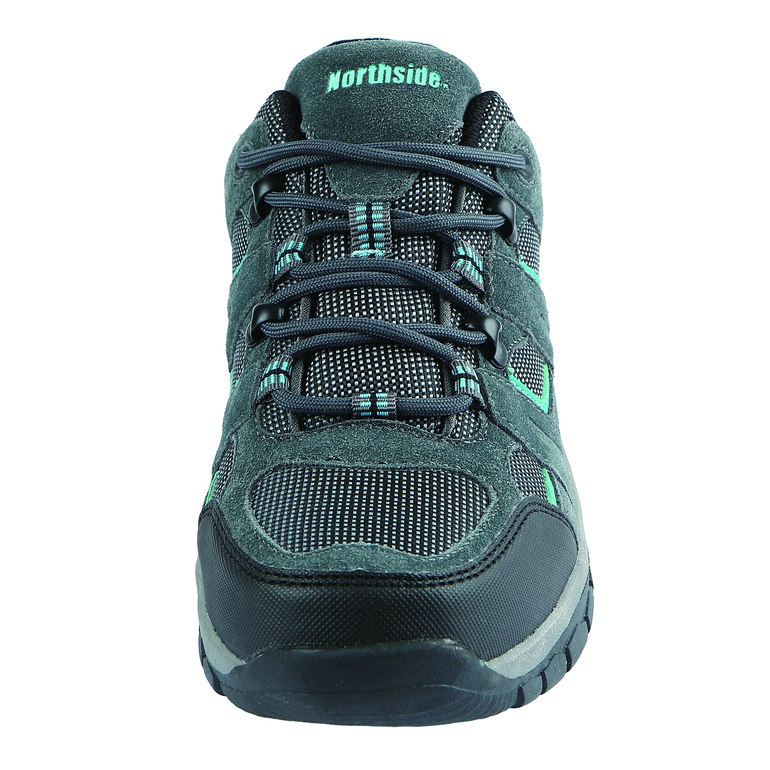 Northside Women's Monroe Low Hiking Shoe, Dark Gray/Dark Turquoise, 7.5 M US