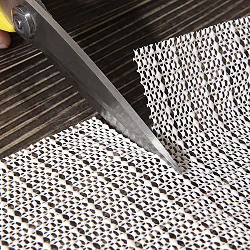 Shelf Liner Drawer Liner Non-Slip Mat Shelves Liners Grid Pattern PVC Grip Liner Anti-Slip Mat for Kitchen Cabinets Dresser Refrigerator(40x60cm)