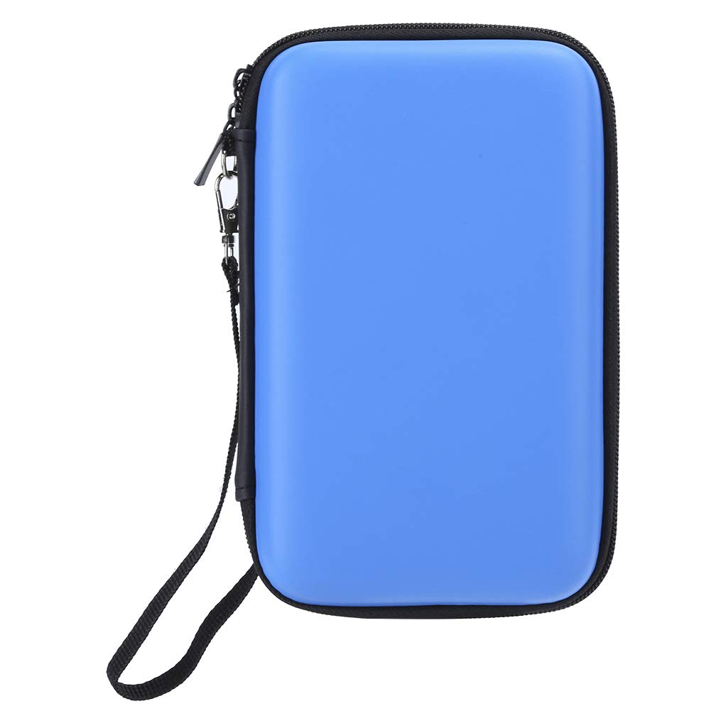 Simlug Convenient to Carry Double‑Layer Nylon Compartment Game Accessory Hard Game Console Bag Used to Store Elastic Glue Frame for Home Office(Blue)
