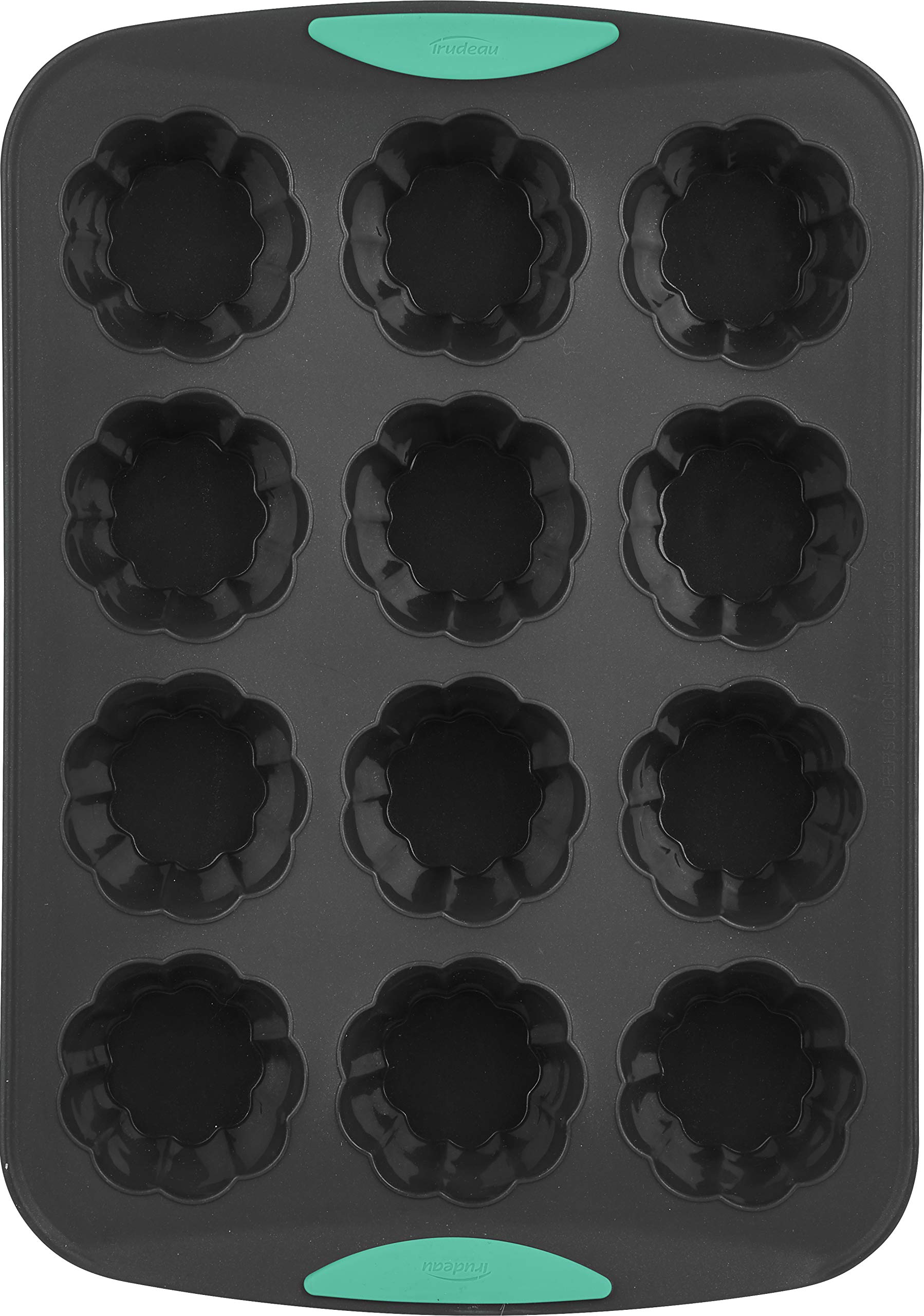 Trudeau Bakeware Cupcake Pan, 12-Count, Mint