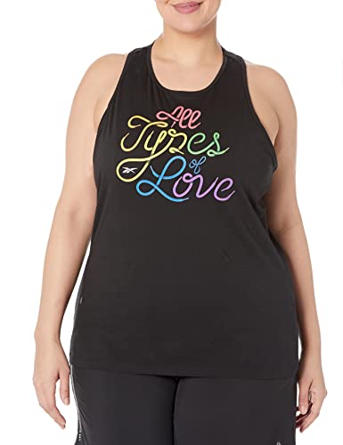 Reebok All Types of Love Tank, Black, XL