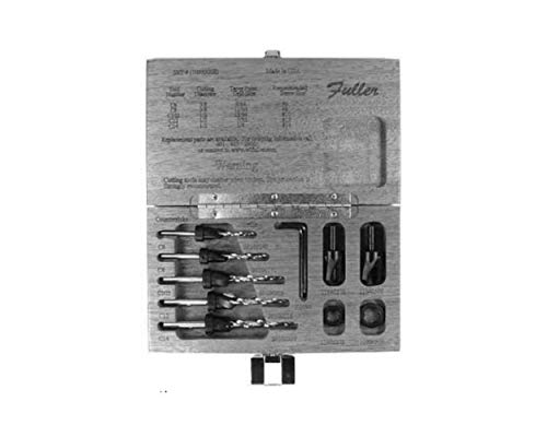 W.L. Fuller 10390006 No. 6 Countersink / Taper Drill Bit Set for #5 to #9 Screws