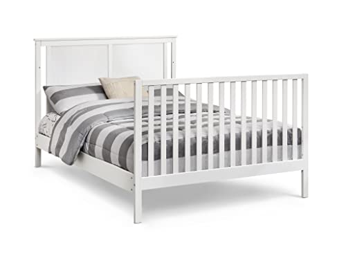 Suite Bebe Connelly 4 in 1 Convertible Crib in White with Rockport Gray Wood