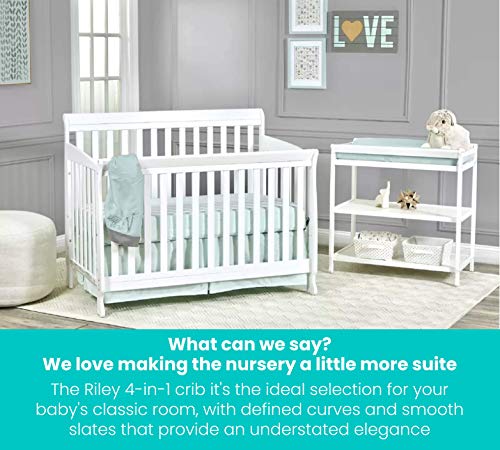 Suite Bebe Riley 4-in-1 Convertible Crib, White