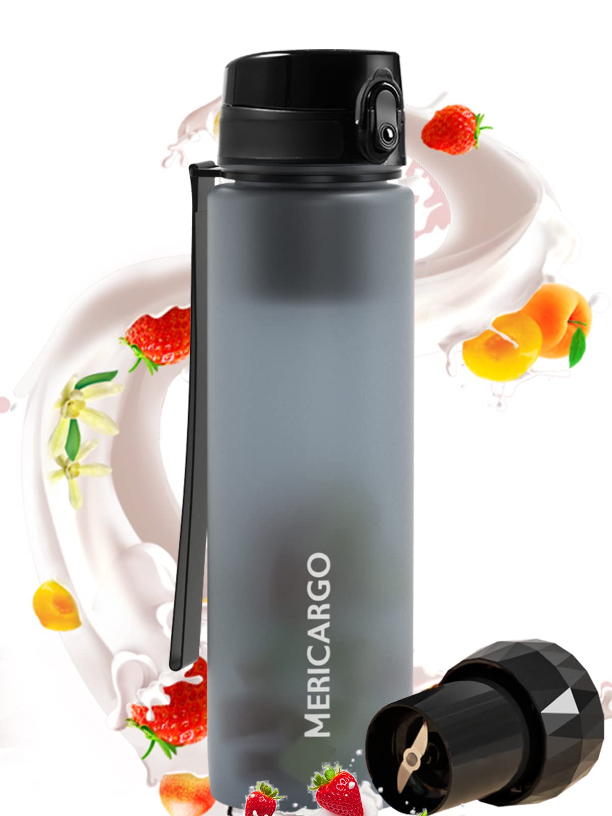Portable Blender 32oz Large Capacity, MERICARGO Mini Blender for Shakes and Smoothies, Personal Blender with Rechargeable USB, Fresh Juice Blender with BPA Free Tritan Water Bottle, Pink