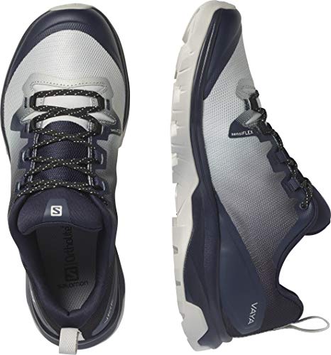Salomon VAYA Hiking Shoes for Women, Lunar Rock/Night Sky/Lunar Rock, 7.5