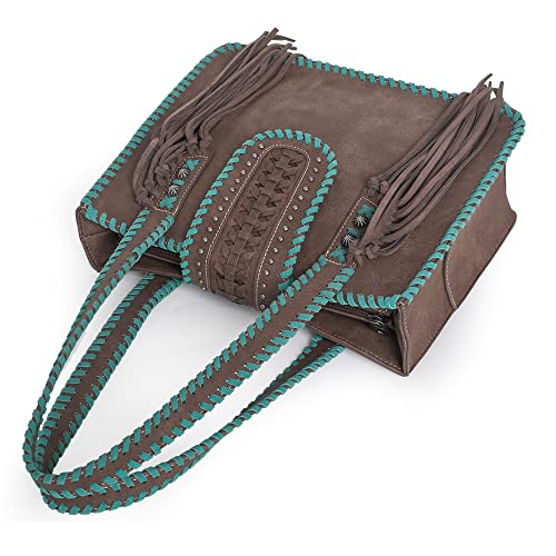 Montana West Western Handbag Purse Tote Shoulder Bag for Women with Wallet MW1057G-8317CF+W