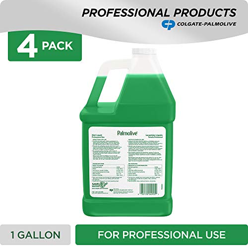 PALMOLIVE Dishwashing Liquid, Dish Soap, Dish Liquid Soap, Phosphate Free, pH Balanced, Dishwasher Cleaner, 1 Gallon Bottle (Pack of 4) (204915), 10035110049158